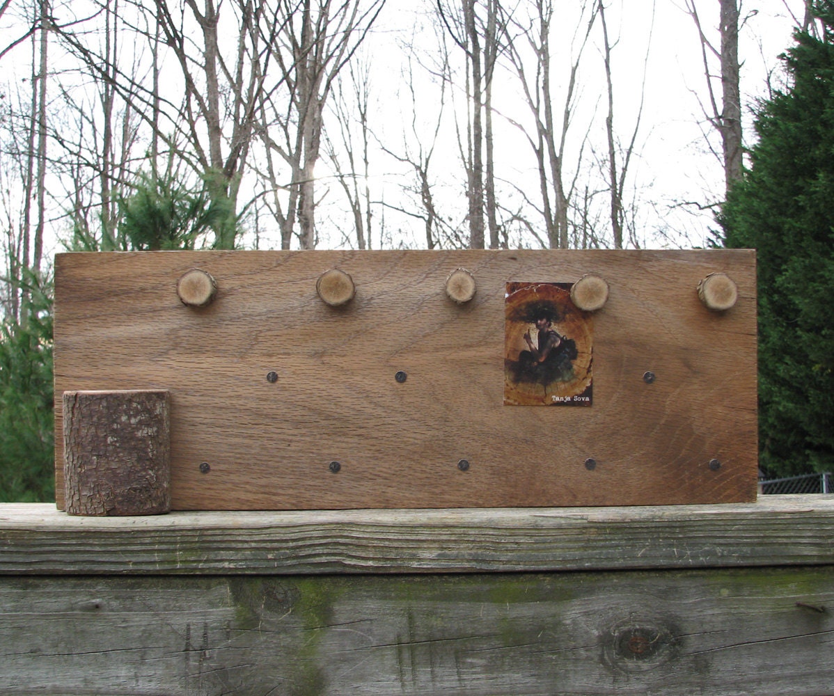 Oak Message Board Picture Frame Holder Natural With Magnets by Tanja ...