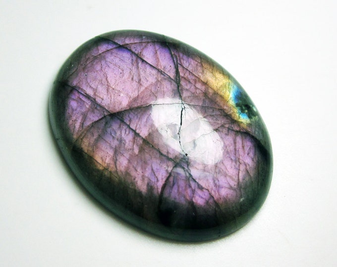 Rare Purple Labradorite Cabochon No. 432 Mulberry Grape Violet ...
