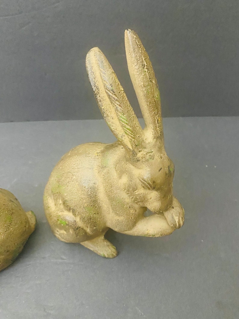 Set of 2 OMC Japan Bronze Rabbits Sculpture - Etsy