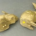 Set of 2 OMC Japan Bronze Rabbits Sculpture - Etsy