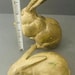 Set of 2 OMC Japan Bronze Rabbits Sculpture - Etsy