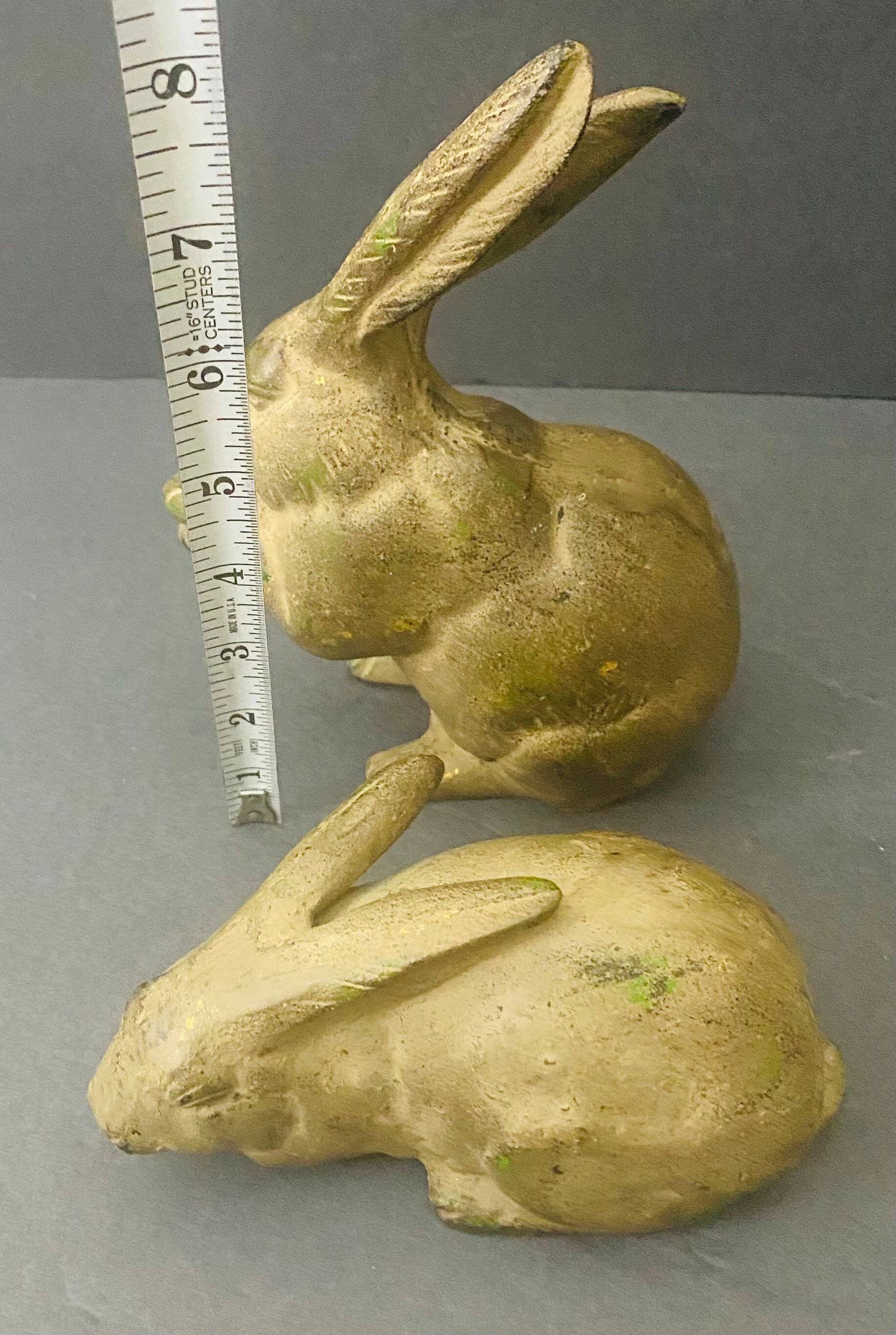 Set of 2 OMC Japan Bronze Rabbits Sculpture - Etsy