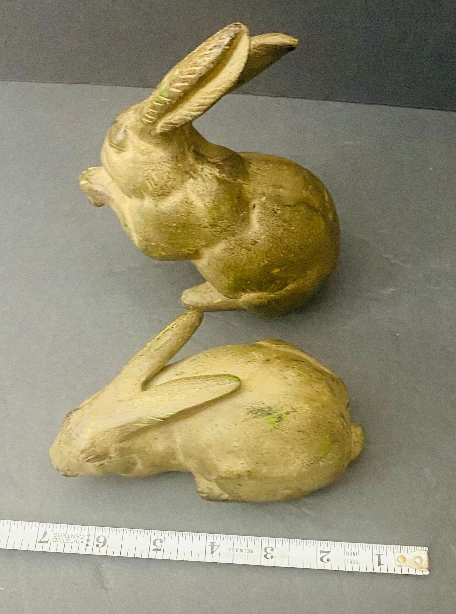 Set of 2 OMC Japan Bronze Rabbits Sculpture - Etsy