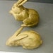 Set of 2 OMC Japan Bronze Rabbits Sculpture - Etsy