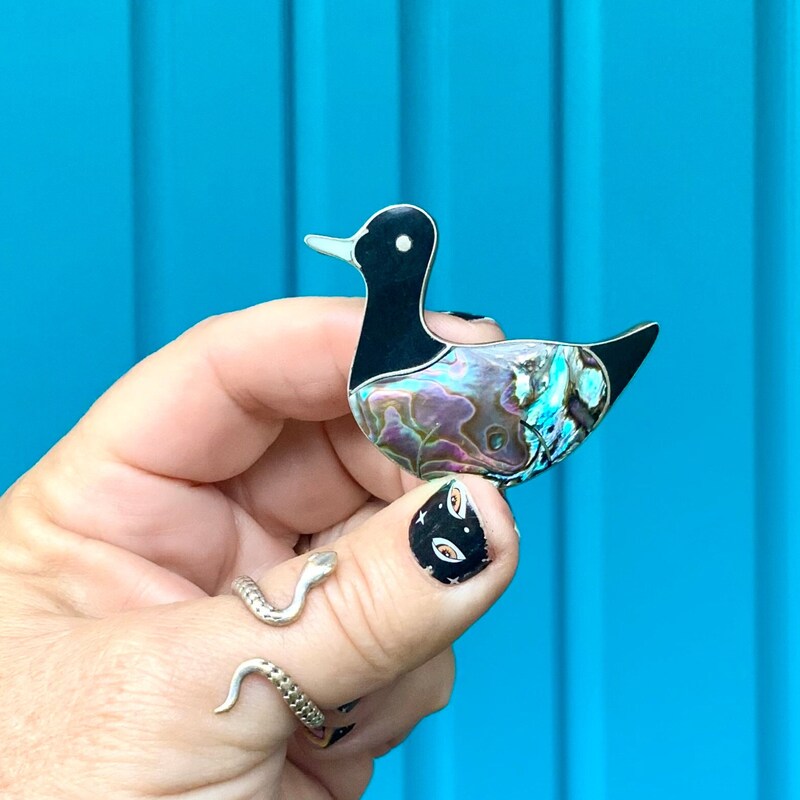 Duck Brooch - Etsy