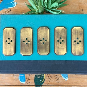 FREE Shipping-vintage “set of 5” Antique Brass Drawer Pull/knob ...