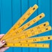 FREE Shipping-vintage Rare Japan Yellow-orange Folding 6 Foot Ruler ...
