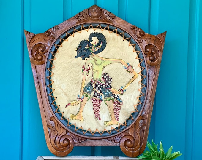 FREE Shipping-vintage Unique Kulit Balinese/indonesian Shadow Puppet ...
