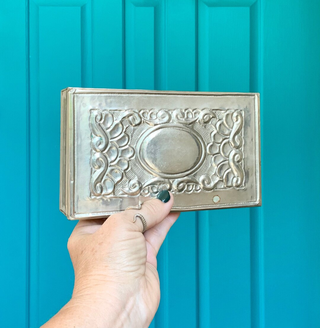 FREE Shipping-vintage Handcrafted Repousse Silver/silver Plate Over ...