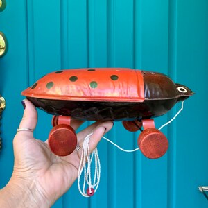 FREE Shipping-vintage Rare 1950’s US Zone Germany Tin Litho Ladybug ...