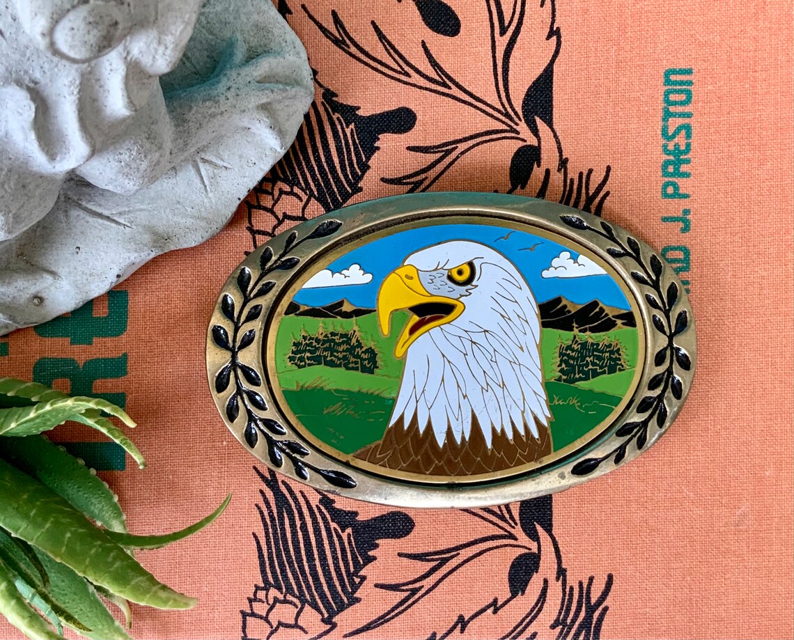 FREE Shipping-vintage Stunning 1980s AMINCO Heritage Buckles - Etsy