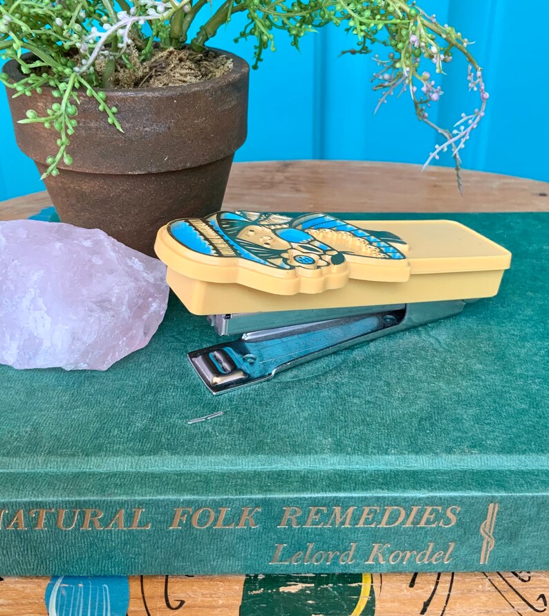 FREE Shipping-vintage Little Girl Stapler-girl in Blue Dress - Etsy