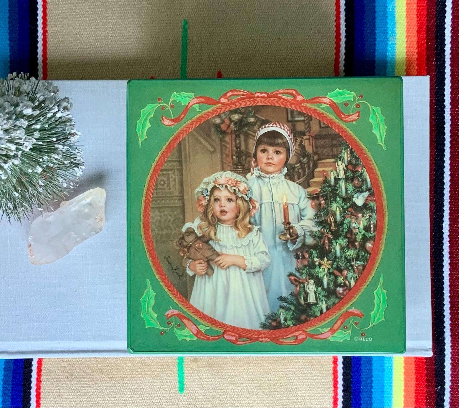 FREE Shipping-vintage Adorable Reco *christmas Magic* Music Box/jewelry ...