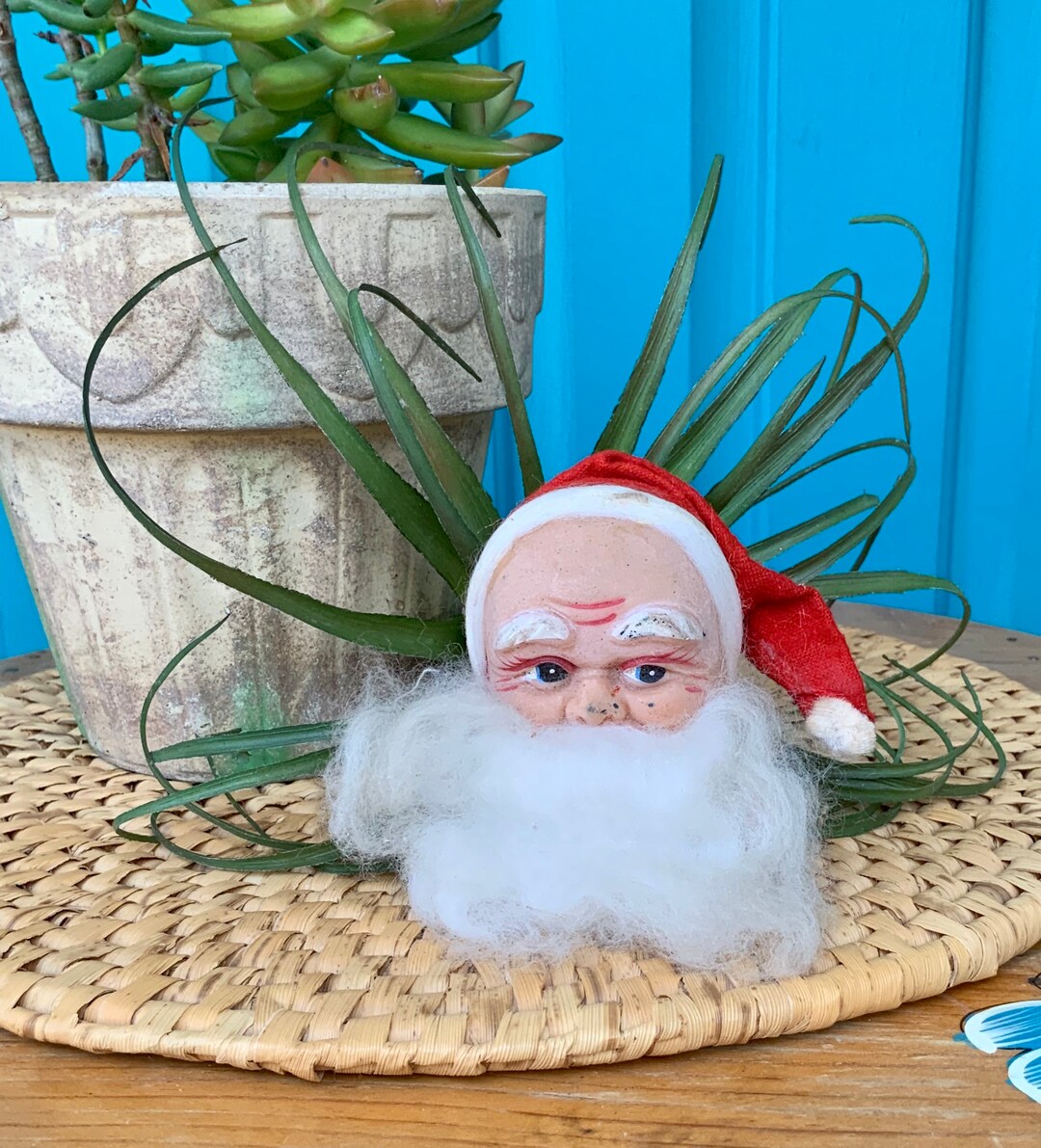 FREE Shipping-vintage Fun 1960s Retro Rubber Santa Face - Etsy