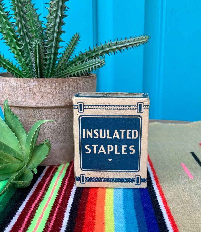 FREE Shipping-vintage Antique Estate Insulated Staples in | Etsy