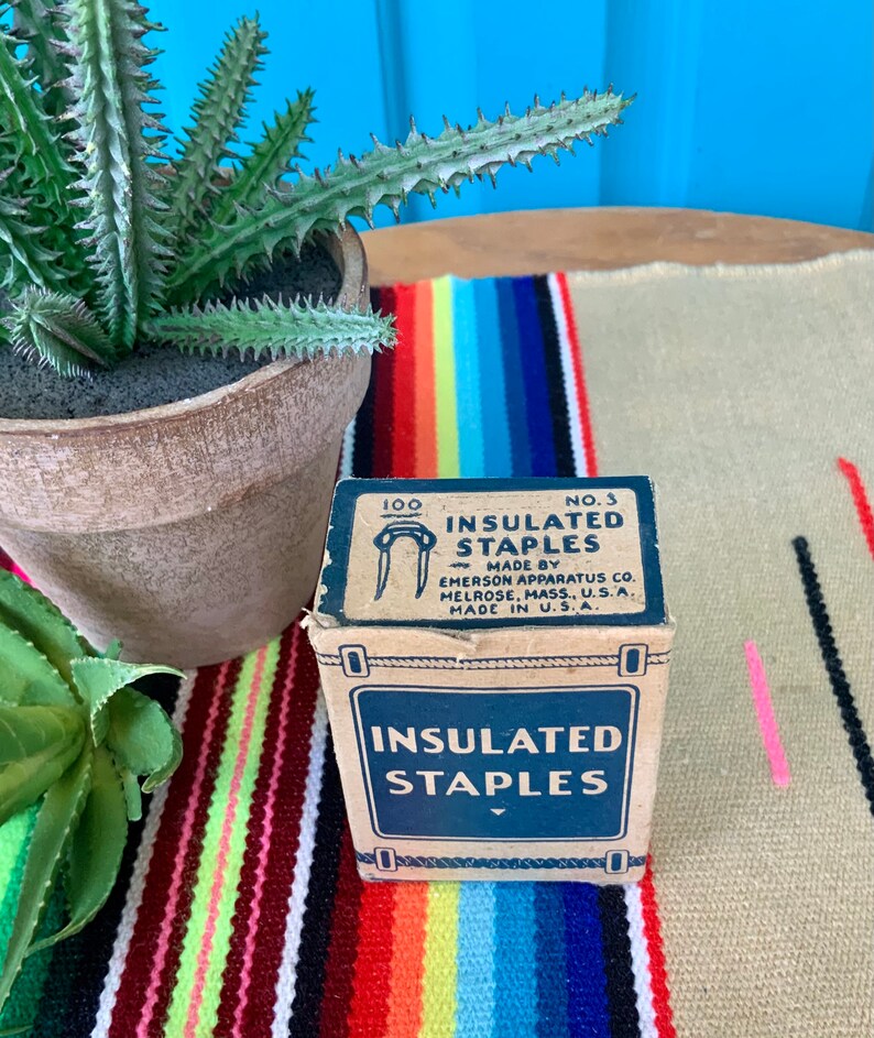 FREE Shipping-vintage Antique Estate Insulated Staples in - Etsy