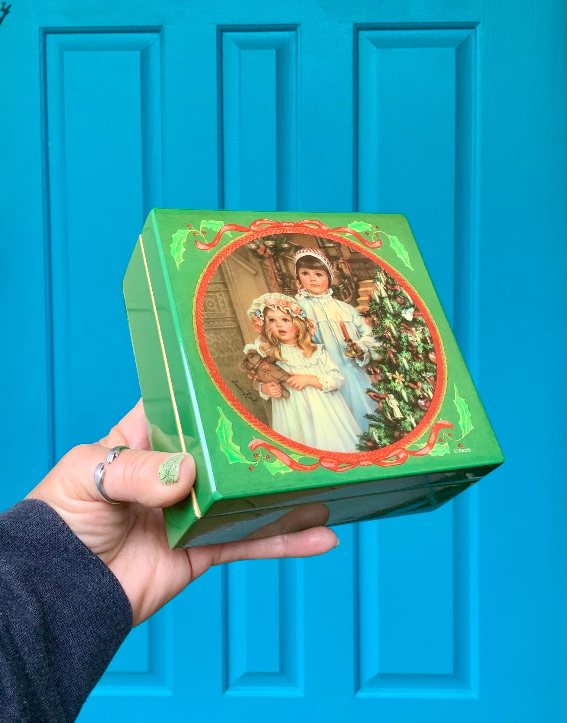 FREE Shipping-vintage Adorable Reco *christmas Magic* Music Box/jewelry ...