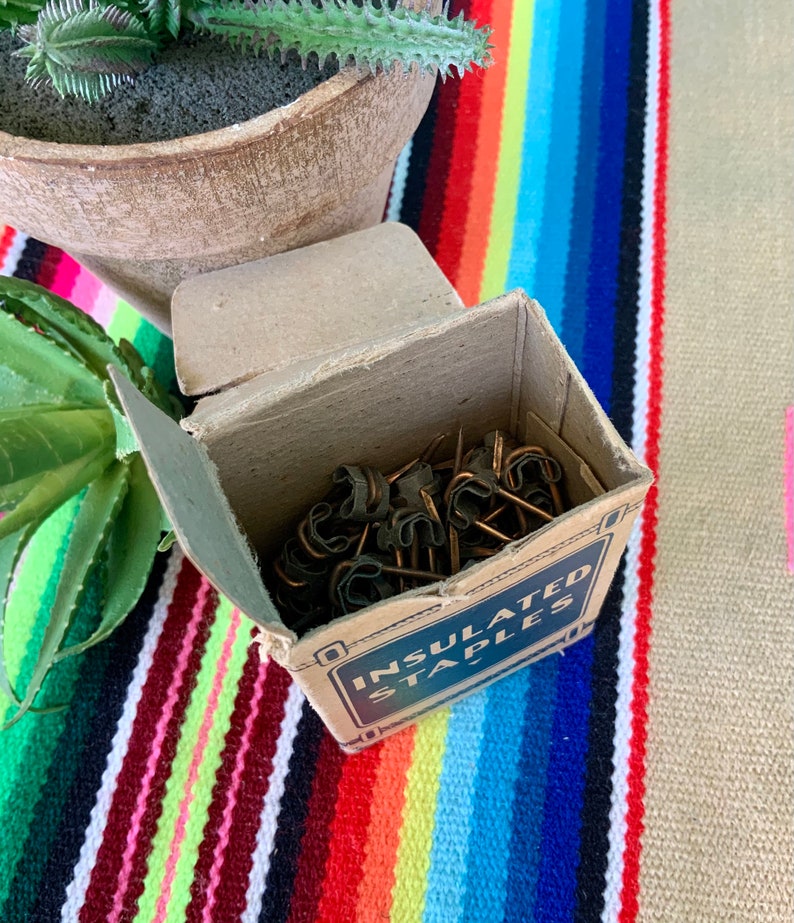 FREE Shipping-vintage Antique Estate Insulated Staples in | Etsy