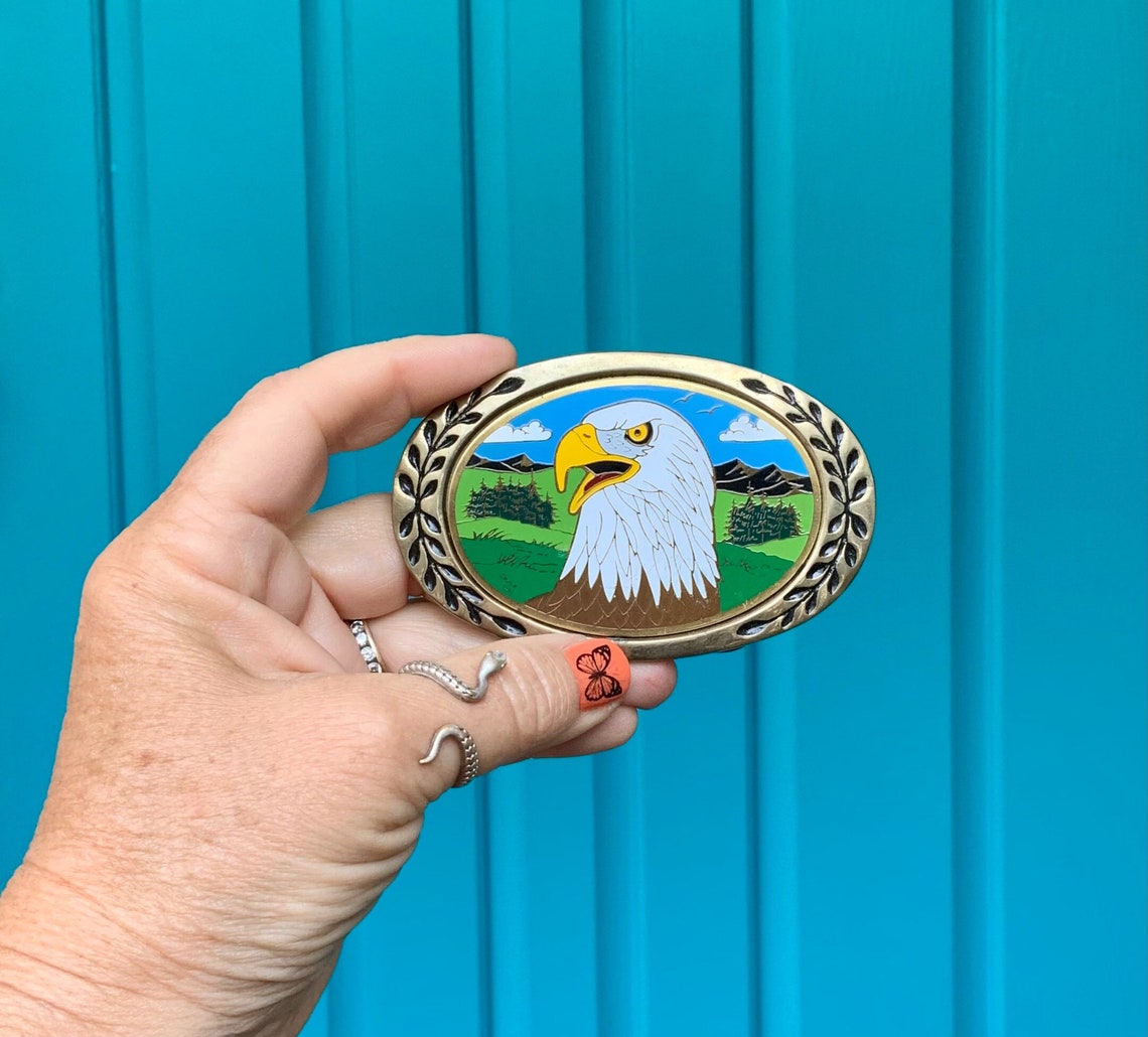 FREE Shipping-vintage Stunning 1980s AMINCO Heritage Buckles - Etsy