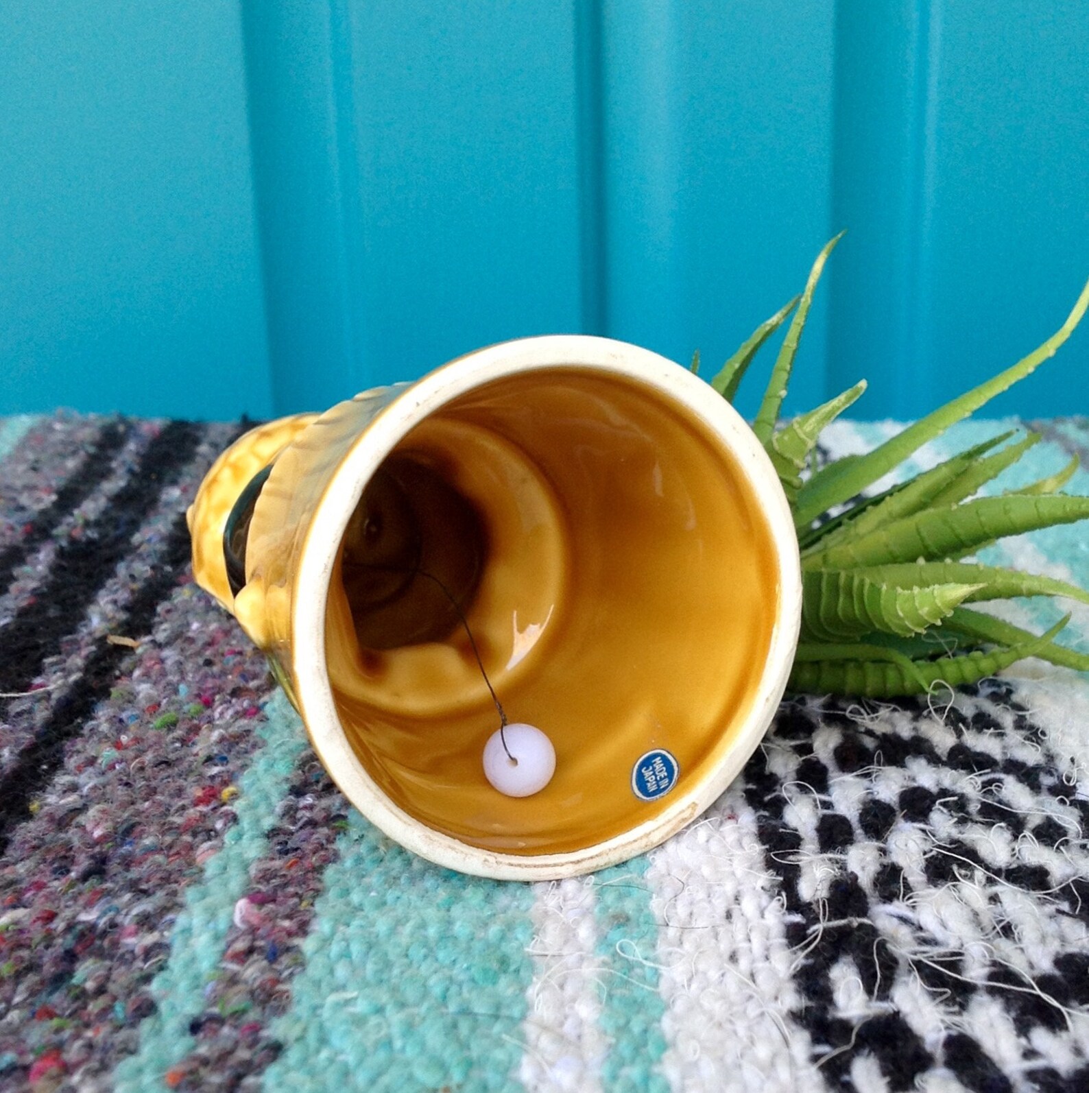 SALE-FREE SHIPPING-Vintage Ceramic Owl Bell-Owl on Log-Made in | Etsy