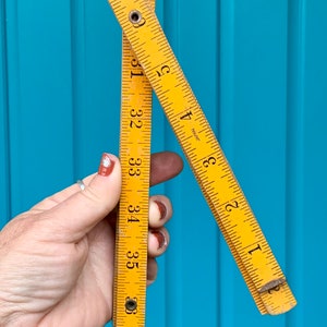 FREE Shipping-vintage Rare Japan Yellow-orange Folding 6 Foot Ruler ...