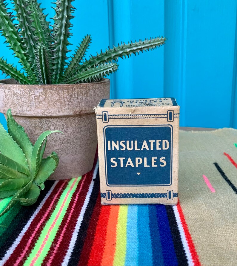 FREE Shipping-vintage Antique Estate Insulated Staples in - Etsy
