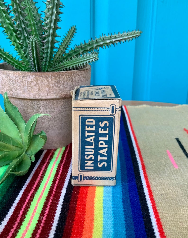 FREE Shipping-vintage Antique Estate Insulated Staples in - Etsy