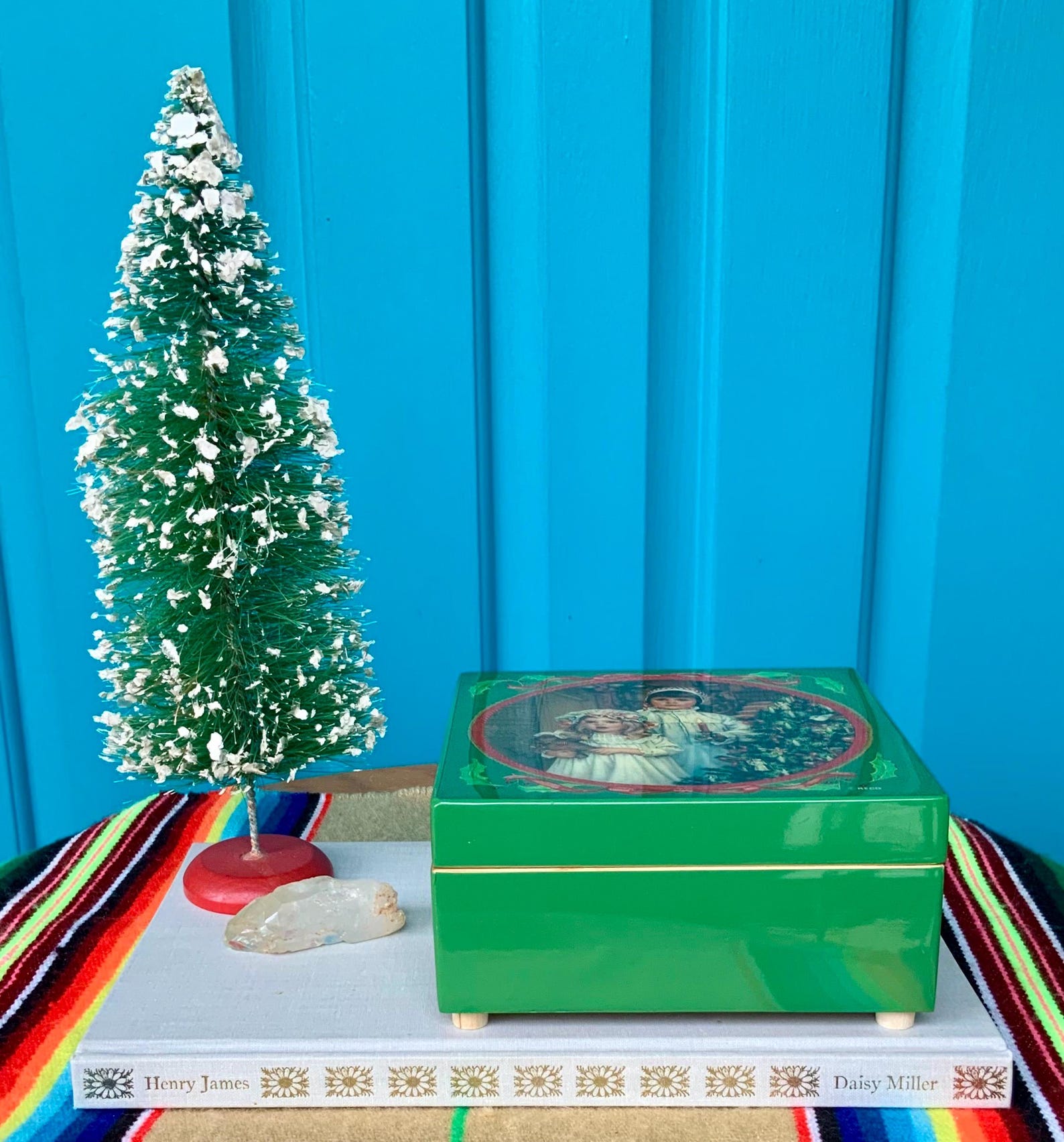 FREE Shipping-vintage Adorable Reco *christmas Magic* Music Box/jewelry ...