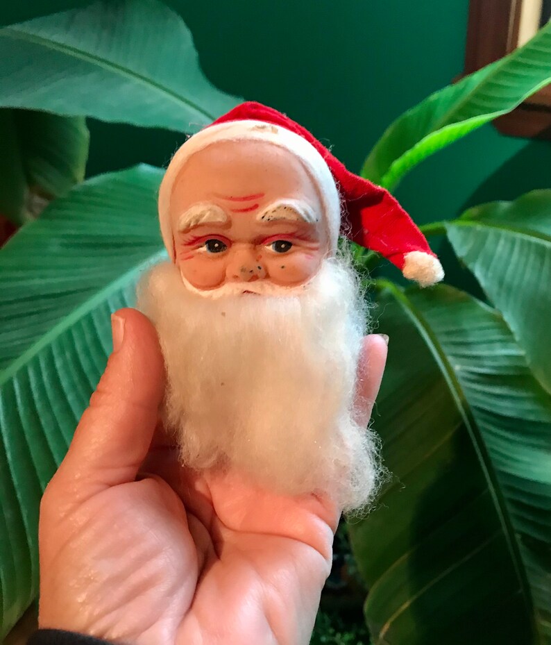 FREE Shipping-vintage Fun 1960s Retro Rubber Santa Face | Etsy