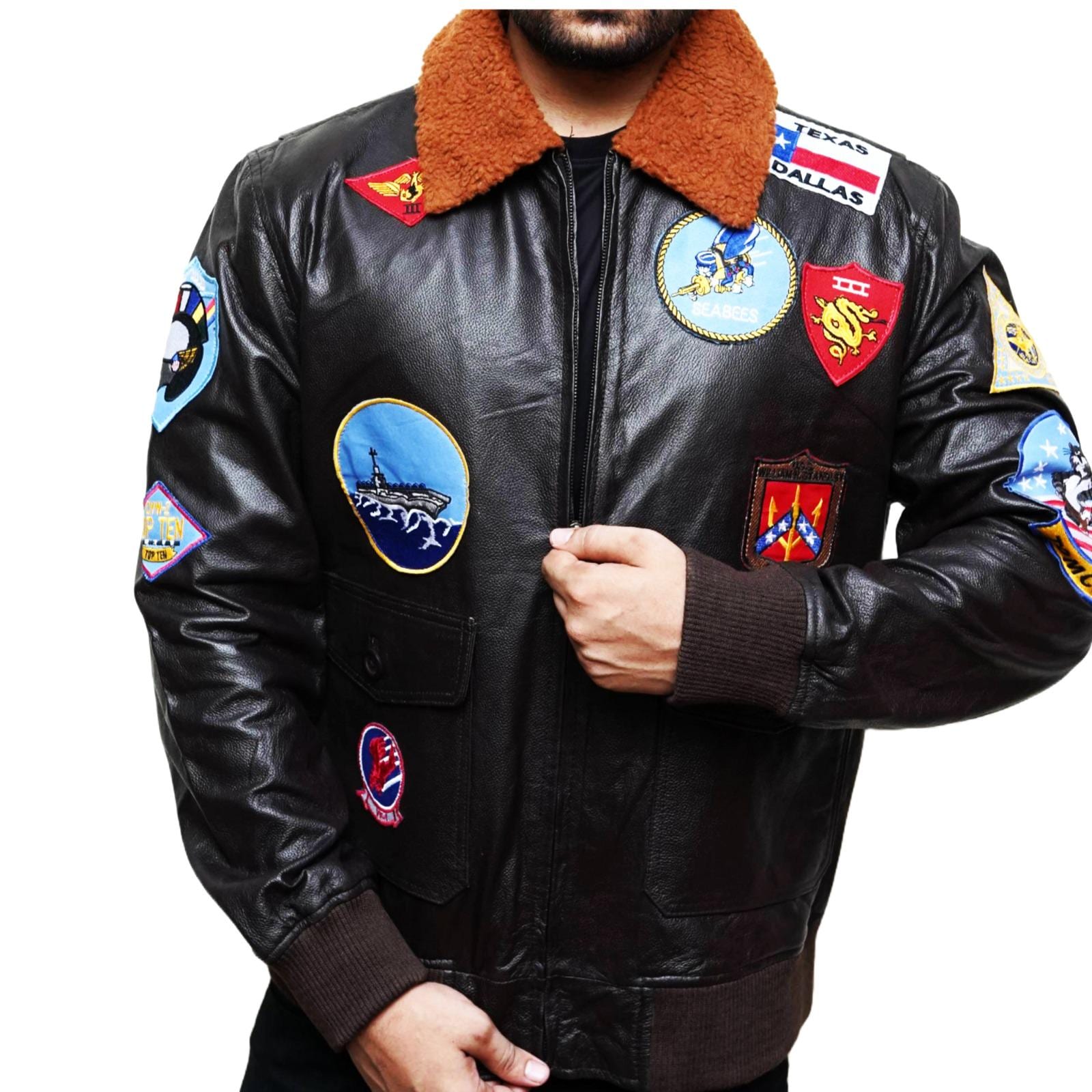 Handmade Leather Cow Patches for Jackets | Customizable Men’s Leather ...