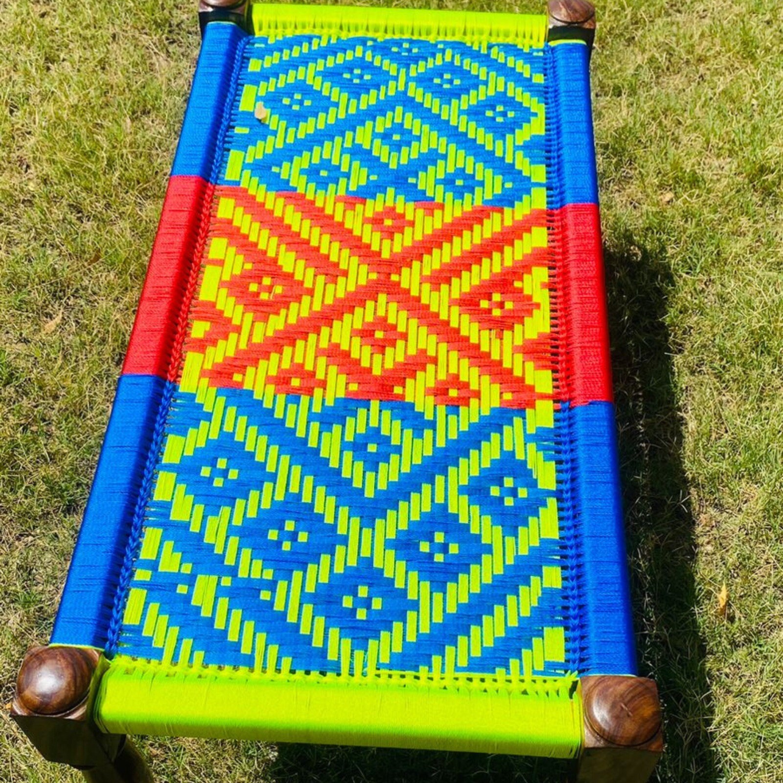 Vintage Style Sheesham Wood Charpai: Handmade Indian Daybed, Natural ...