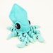 3D Printed Squid | Articulated Ocean Fidget Spinner Stress Relief Toy ...