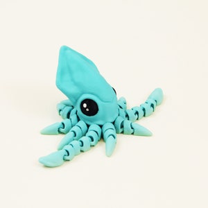 3D Printed Squid | Articulated Ocean Fidget Spinner Stress Relief Toy ...