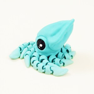 3D Printed Squid | Articulated Ocean Fidget Spinner Stress Relief Toy ...
