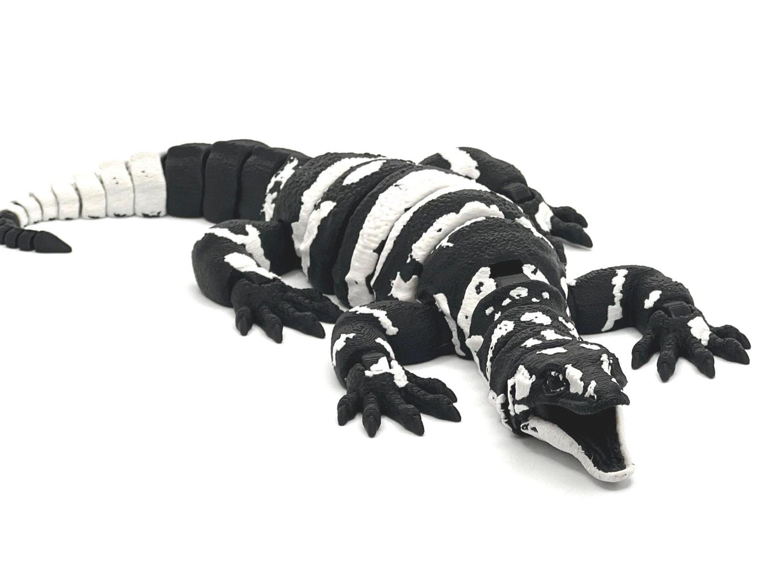 3D Printed Articulated Asian Lace Monitor Lizard: Fidget Toy, Reptile ...