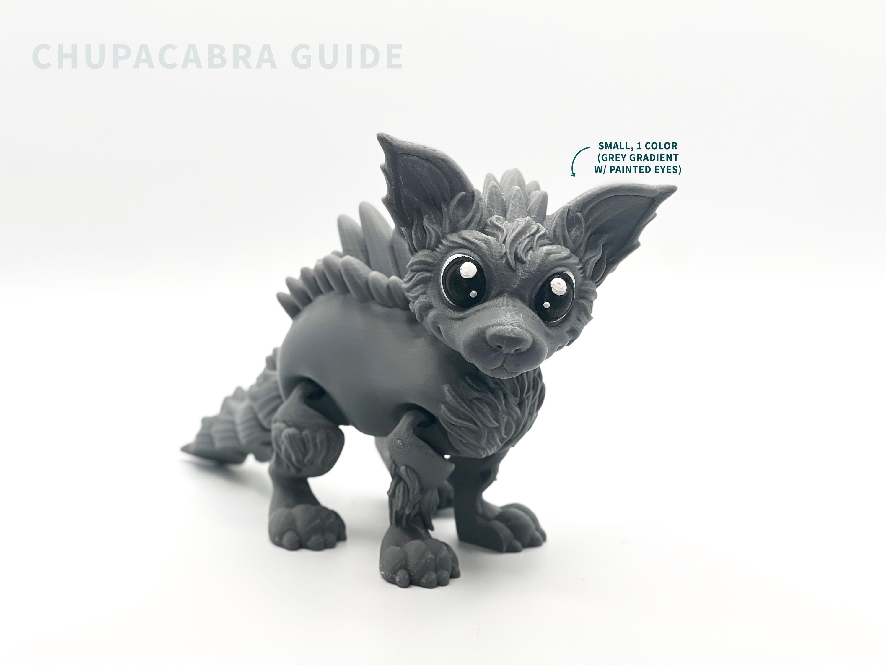3D Printed Articulated Chupacabra Fidget Toy: Custom Cryptid Decor - Etsy
