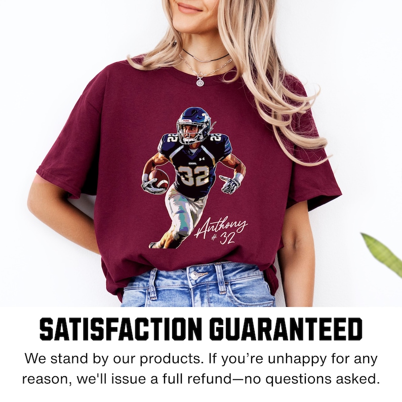 Custom Football Player Shirt, Personalized Photo Shirt, Game Day ...