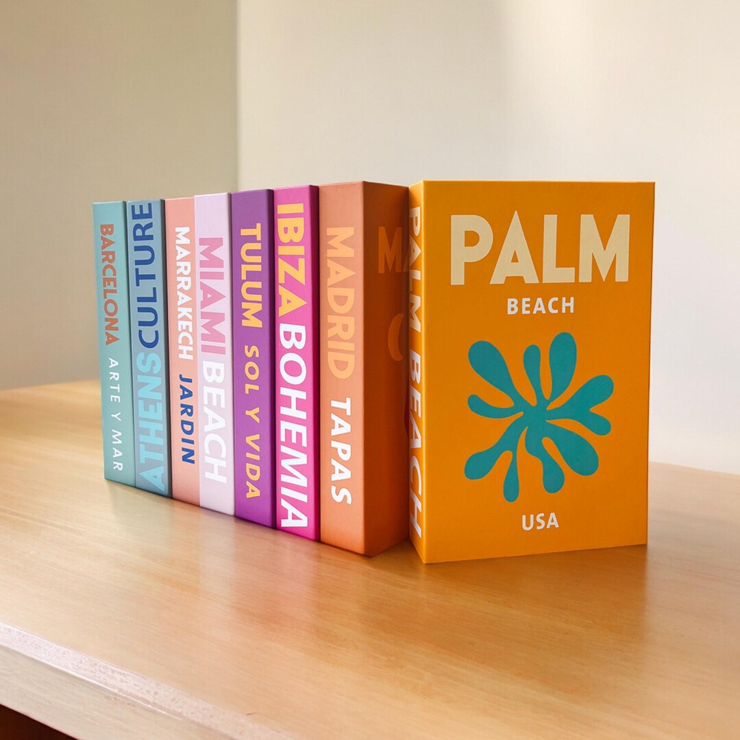 36 Styles Travel Series Decorative Fake Books, Openable Book Box Coffee ...