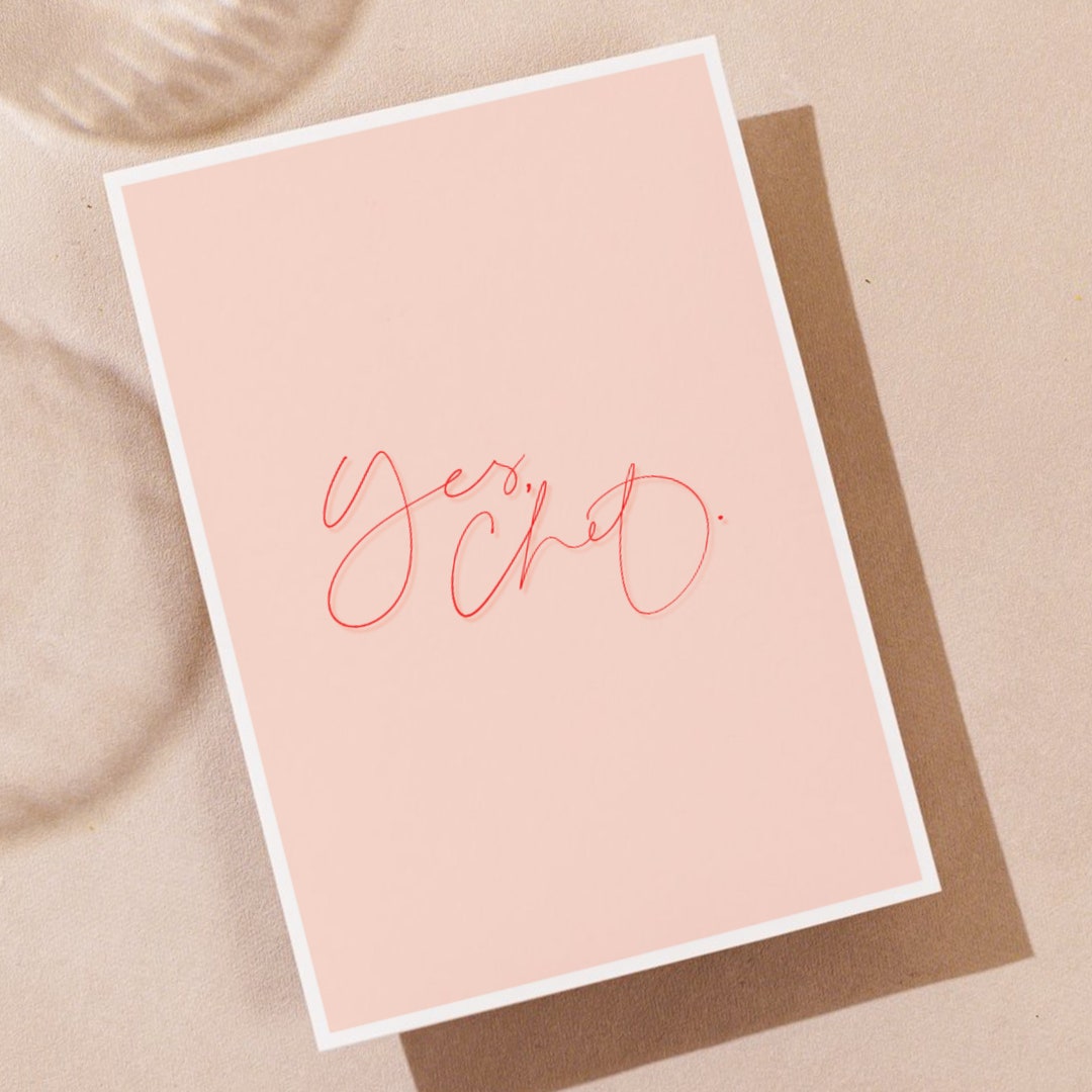 Yes Chef Card the Bear Quote - Etsy