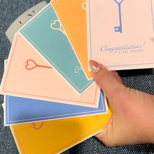 Mini Set of Closing Day Cards Home Closing Gift Happy Closing Card ...