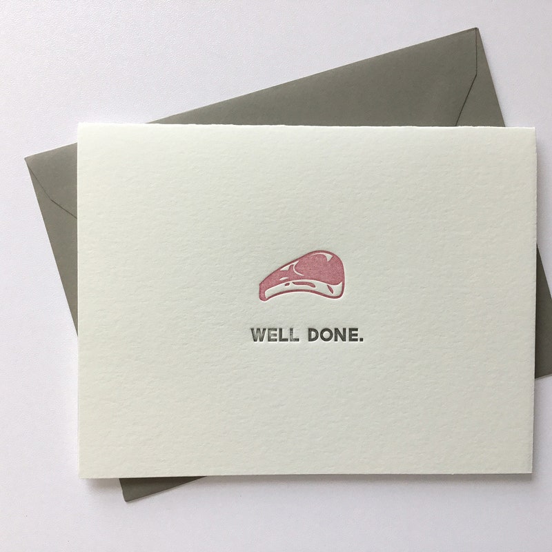 Steak Congratulations - Etsy