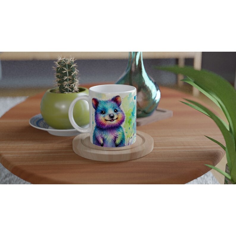 Quirky Quokka Ceramic Mug Cute Unique Art Tea Coffee Cup, Perfect ...