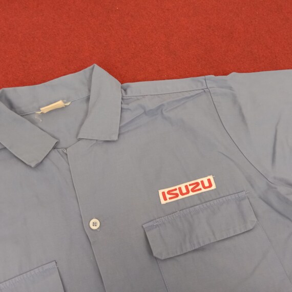 Isuzu Japanese Automotive Brand Uniform Workers Shirt - Gem