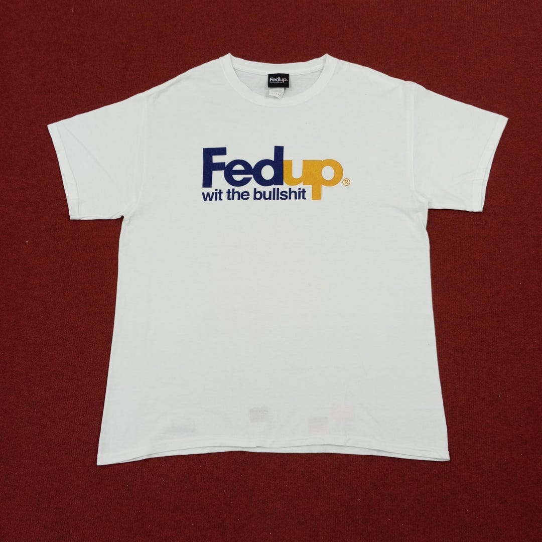 Vintage Fedup Parody Fedex Logo Design Streetwear Tshirt - Etsy