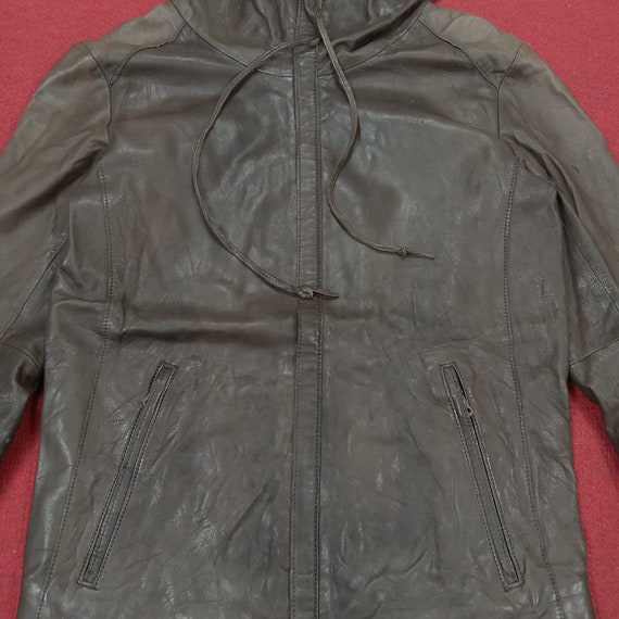 Vintage CiaoPanic Leather Jacket With Hoodies Winter … - Gem