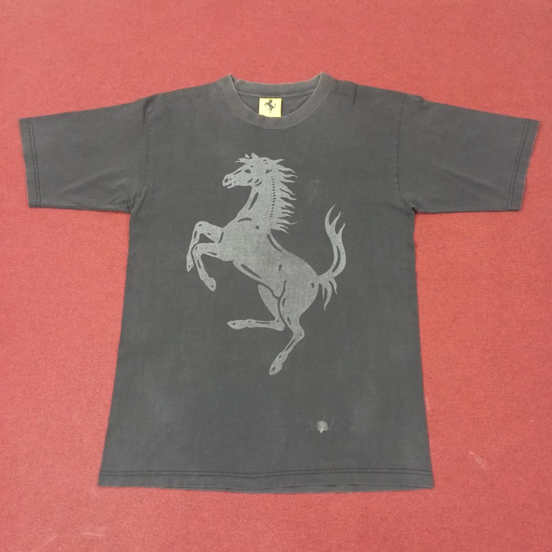 Vintage Ferrari Logo Design Luxury Motorsports Cars Tshirt - Etsy