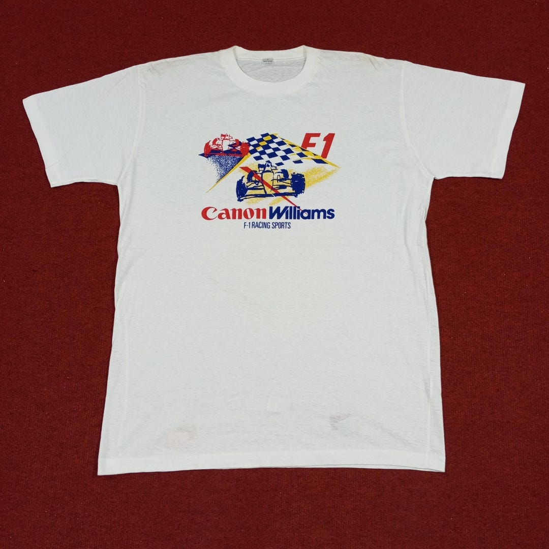 Vintage Canon Williams F1 Racing Sports Formula One Tshirt - Etsy