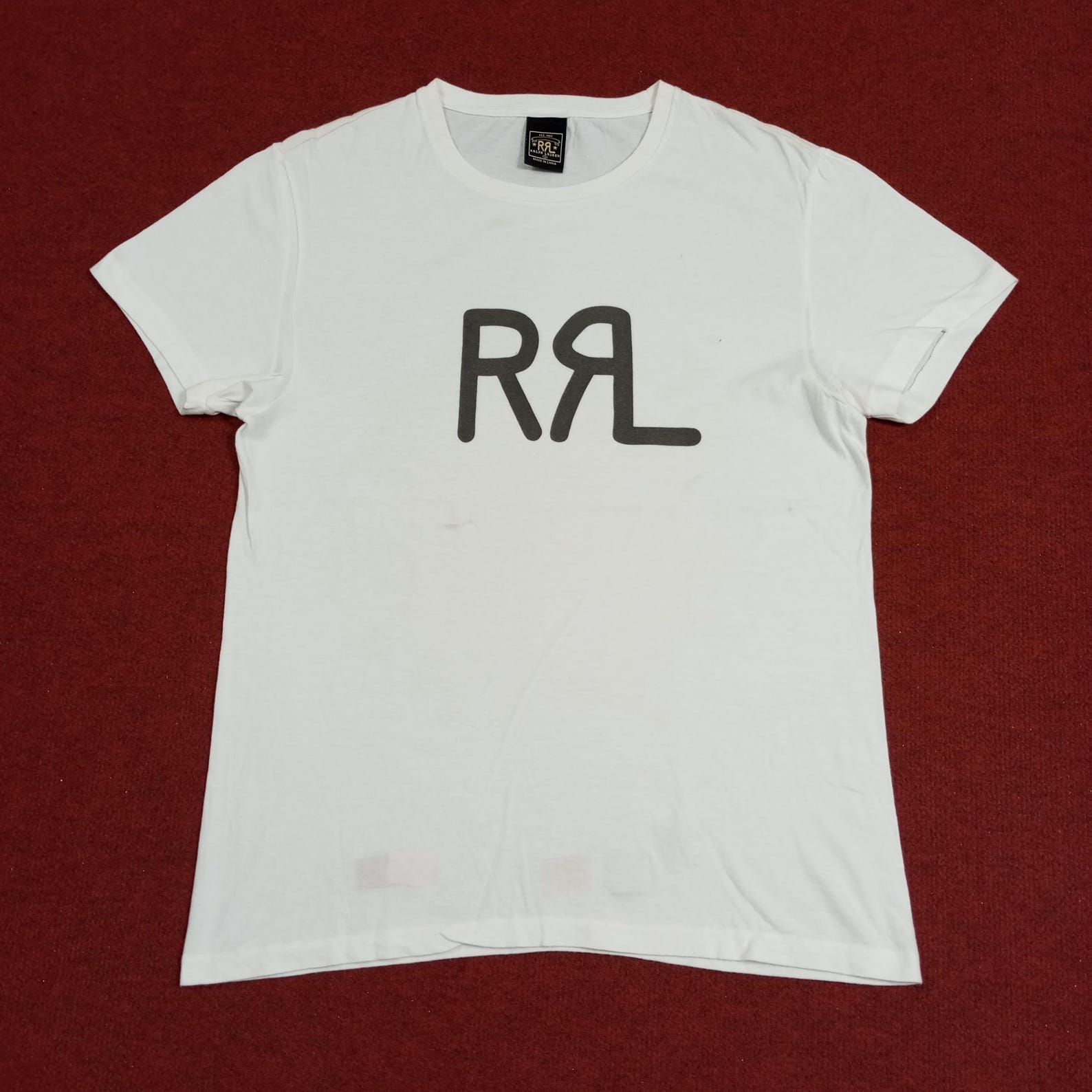 Vintage RRL Ralph Lauren Fashion Brand Center Logo Design Tshirt - Etsy