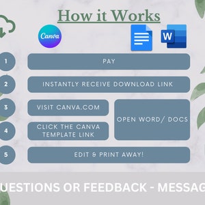 Invoice Template Canva, Google Docs & Word Auto-calculating Small ...
