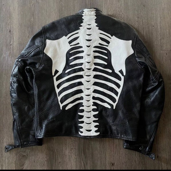 Mens Skeleton Bones Jacket - Etsy